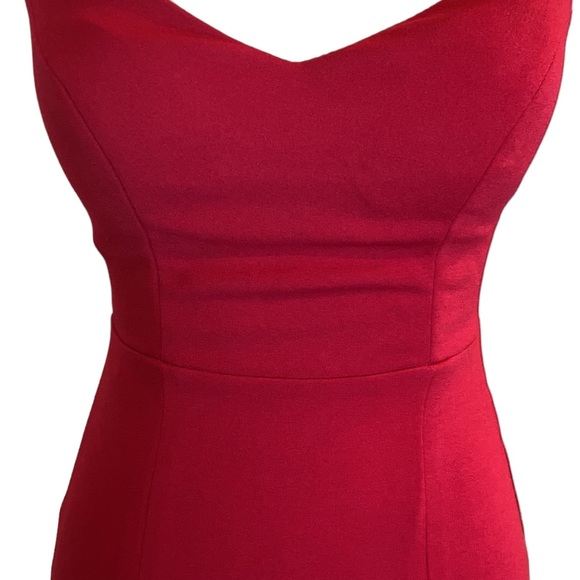 Emerald Sundae | Dresses | Emerald Sundae Red Double High Slit Gown ...